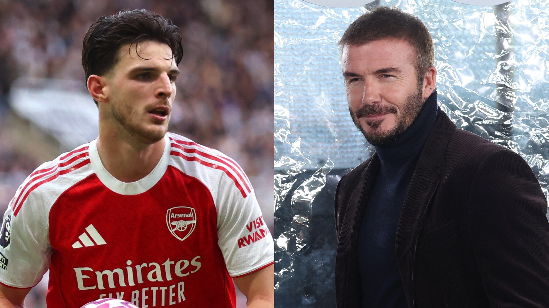 Recognition from the best! Arsenal star Declan Rice reveals DMs from David Beckham & England ...